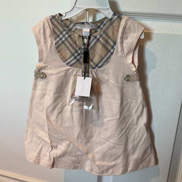 Burberry | Matching Sets | Burberry Baby Checkbib Dress Ice Pink 2m New ...